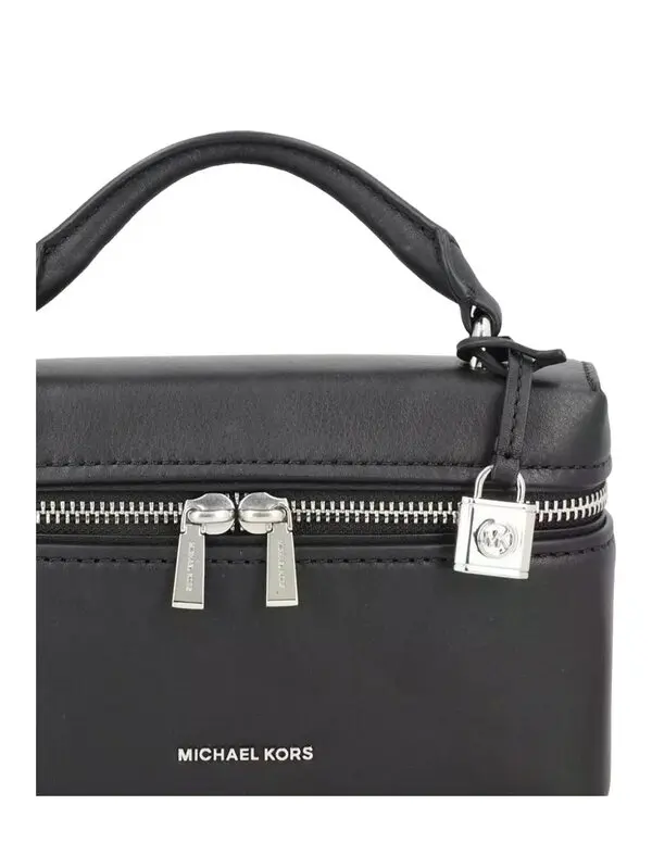 Michael Kors Jana Extra-small Leather Crossbody Bag - Black