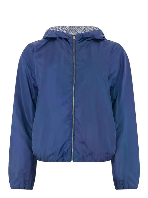 MOORER Tess-dor Hooded Zip-up Jacket - Blue