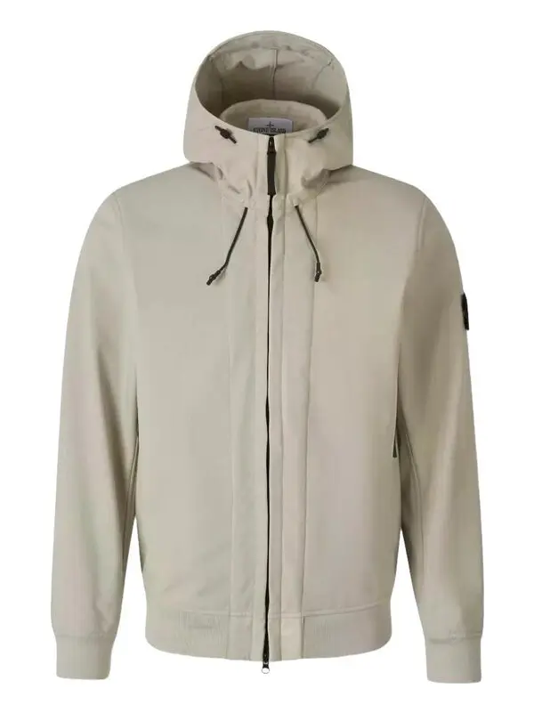 Stone Island Q100004 Soft Shell-r E.dye Tecnology Jacket - Neutrals