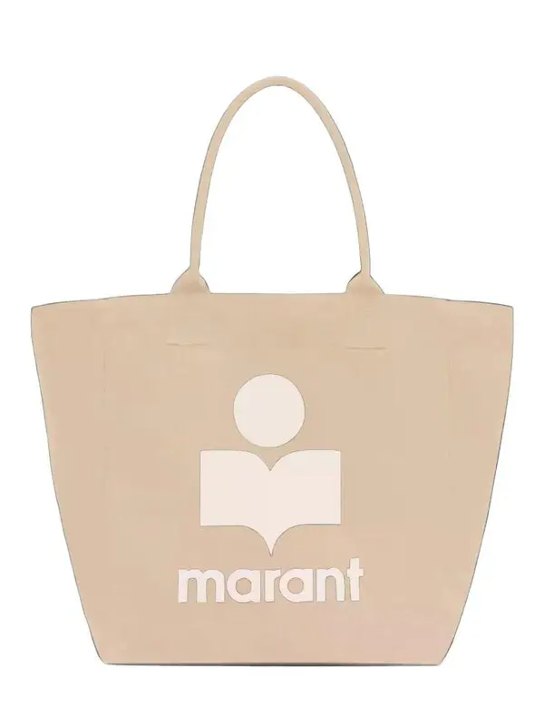 MARANT Logo-print Cotton Tote Bag - Neutrals