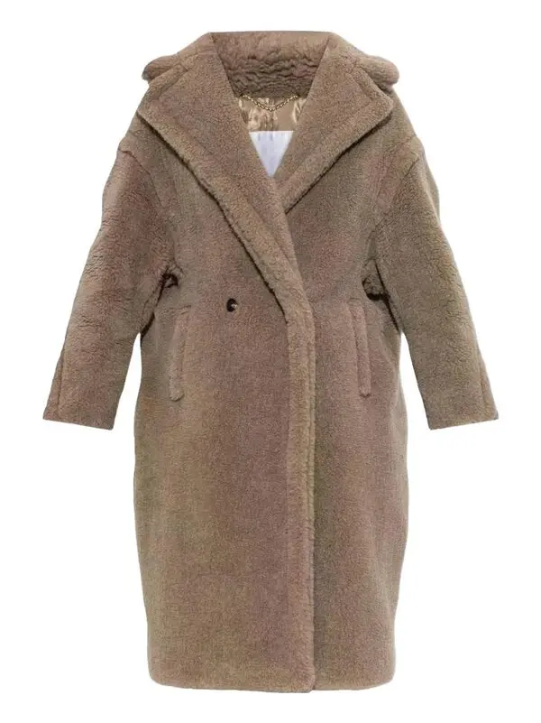 Max Mara Cashmere Teddy Bear Icon Coat Sand - Brown