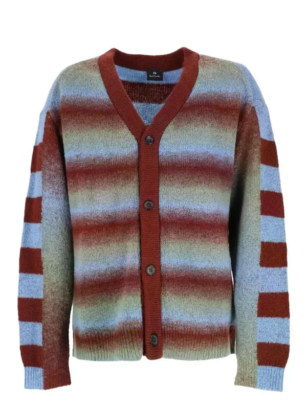 Paul Smith Gradient Striped Cardigan - Brown