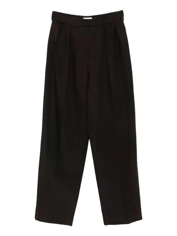 Magda Butrym Pleated Tailored Trousers - Brown