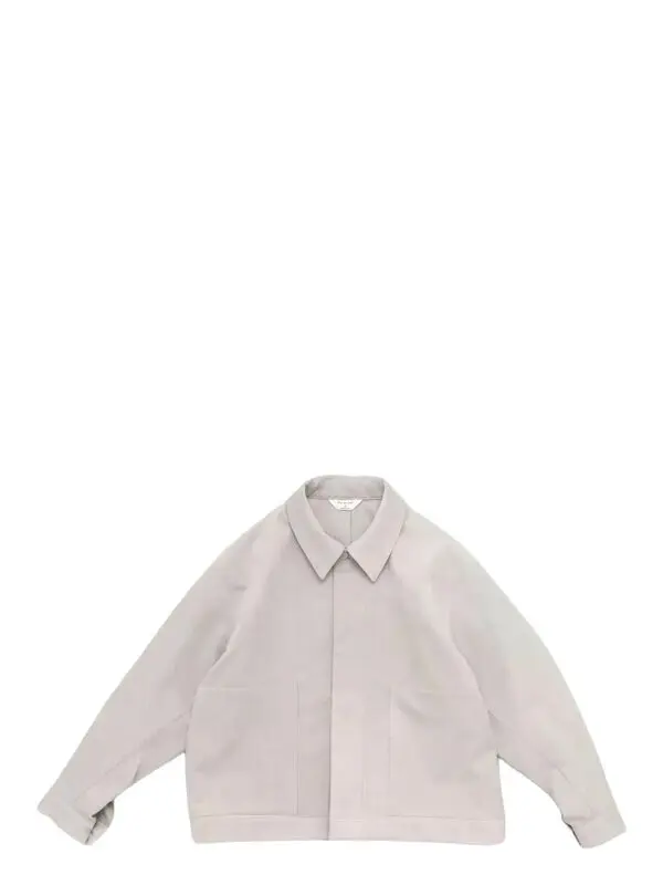 STILL BY HAND Faux-leather Blouson Jacket - Grey
