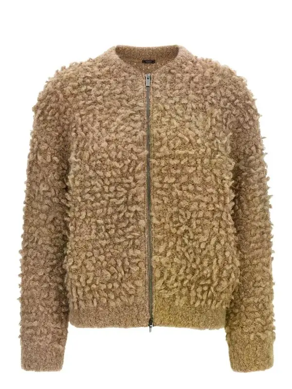 Peserico Zip-fastening Bomber Jacket - Neutrals