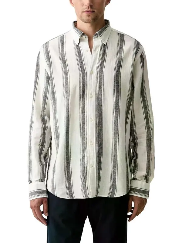 Gant Vertical-stripe Button-down Shirt - White