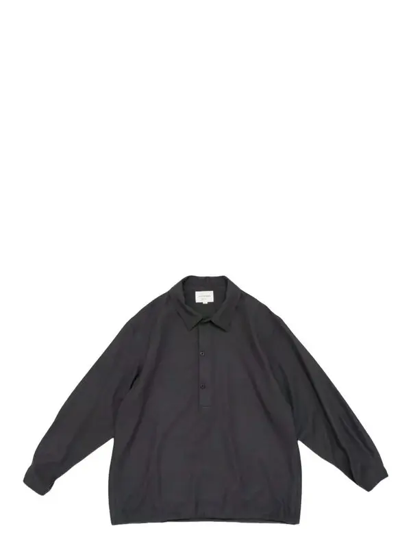 STILL BY HAND Drawstring-hem Shirt Jacket - Grey