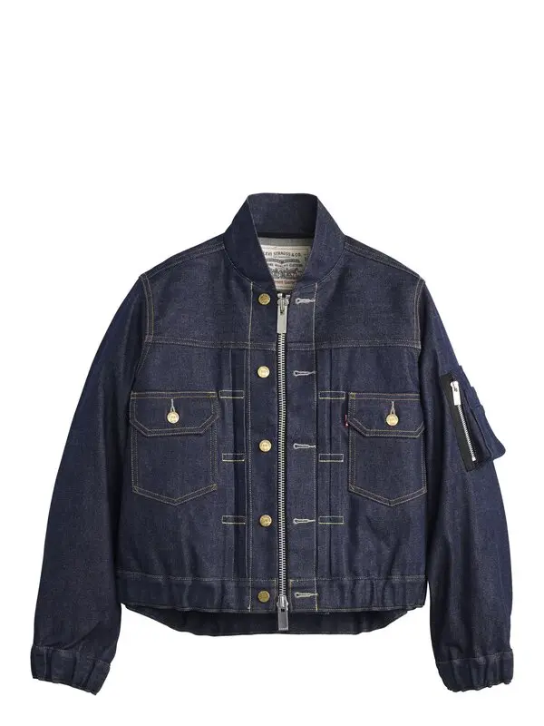 Sacai X Levi's Giacca Blouson - Blu