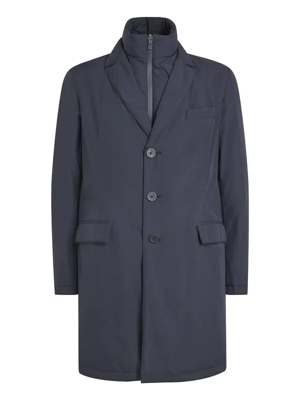 Herno Waterproof 2-layer Overcoat - Navy