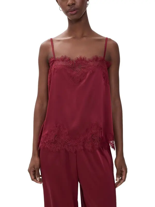 KAT THE LABEL Olivia Camisole - Rhubarb