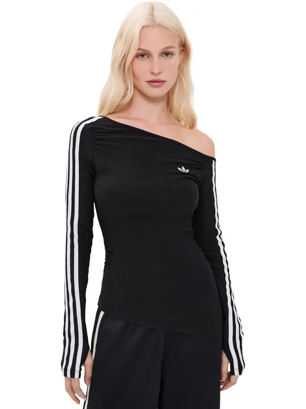 Adidas Shoulder Asymetric Top - Black