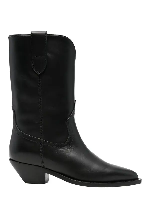 VIA ROMA 15 Panelled Ankle-length Boots By - Black