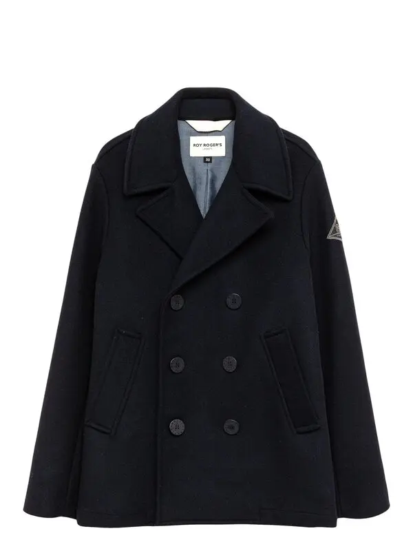 ROY ROGER'S Melton Peacoat - Blue