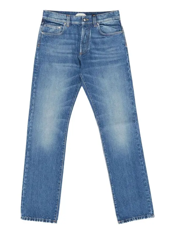Versace Medium Washed Jeans - Blue
