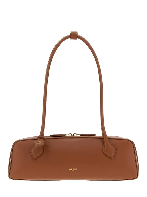 Alaïa Camel Leather Medium Teckel Shoulder Bag - Brown