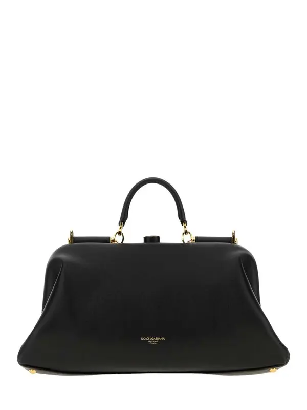 Dolce & Gabbana Large Nappa Leather Grandma Handbag - Black