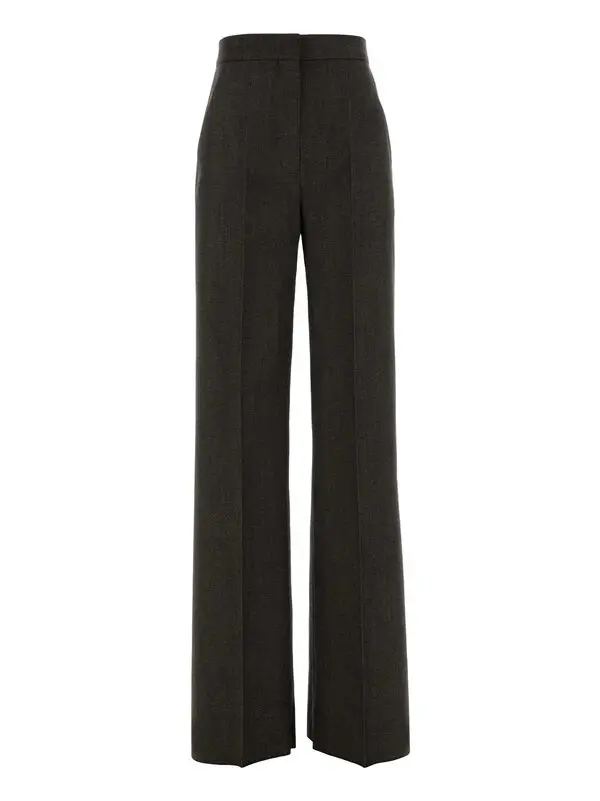 Max Mara Wool Campo Palazzo Pant - Brown