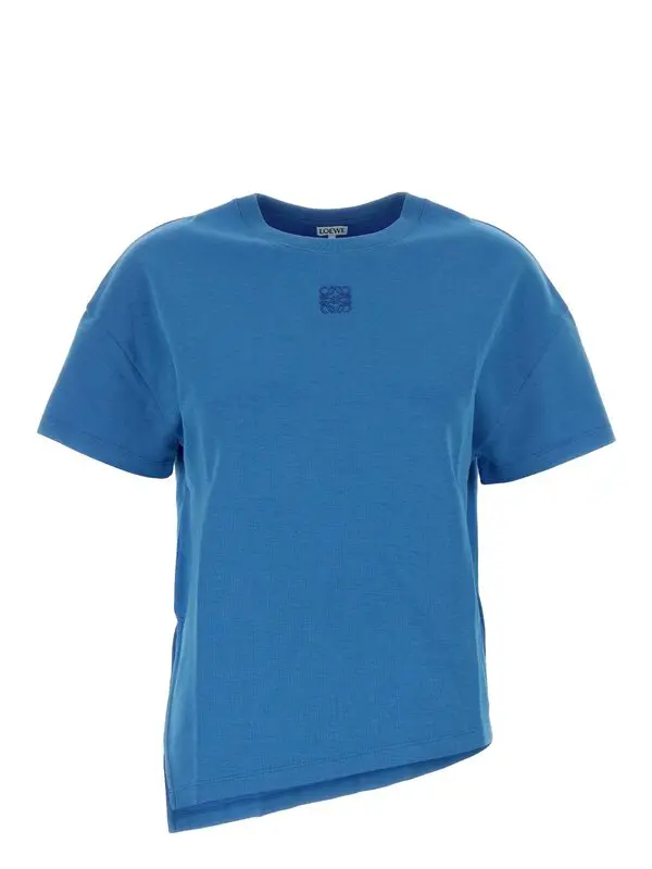 Loewe Light- Cotton Blend T-shirt - Blue