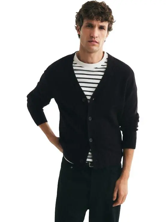 H&M Regular-fit Cardigan - Black