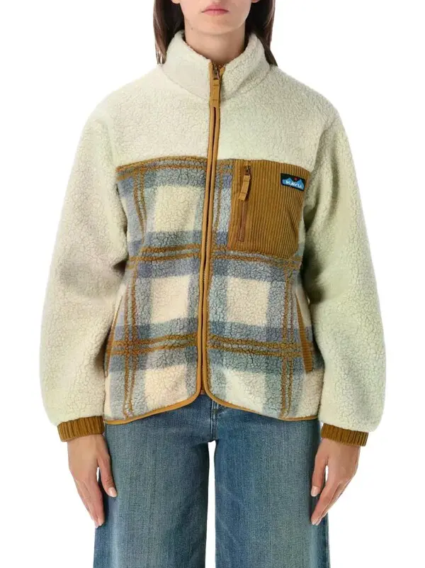 KAVU Willow Plaid-pattern Fleece Jacket - Neutrals
