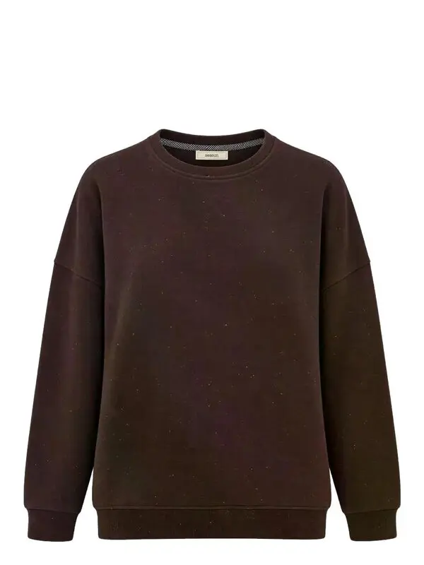 SESSUN Flecked Drop-shoulder Sweater - Brown