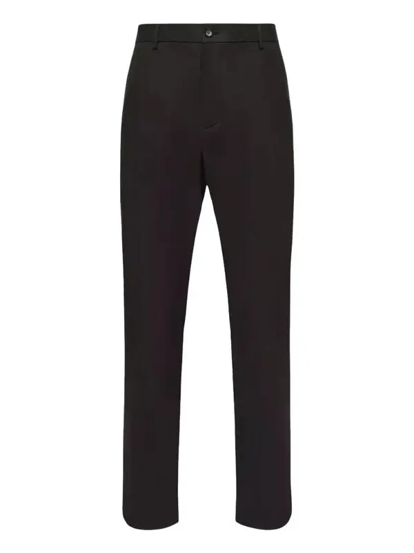 Moncler Technical Cotton Blend Trousers - Black