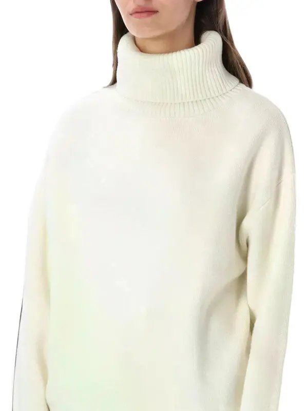 RHEA Roll-neck Drop-shoulder Sweater - Neutrals