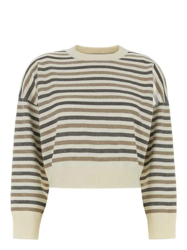 Brunello Cucinelli Embroidered Wool Sweater - Multicolor