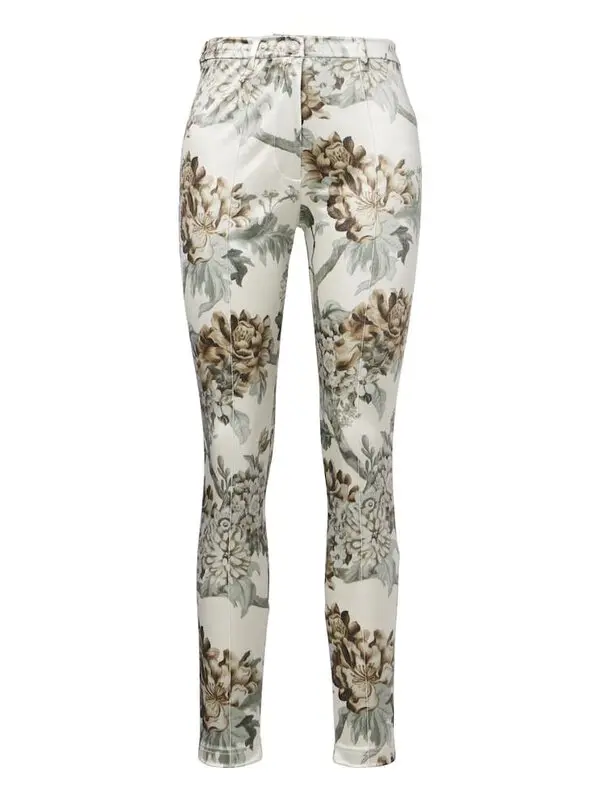 Acne Studios Floral Jersey Skinny Pants - Multicoloured