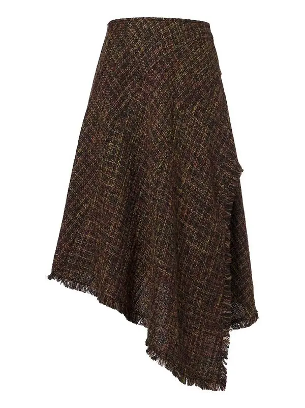 Proenza Schouler White Label Layne Bouclé Midi Skirt - Multicoloured