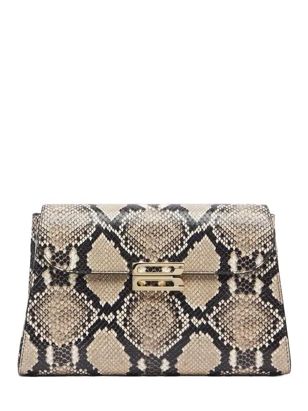 Victoria Beckham Dorian Trapeze Leather Shoulder Bag - Brown