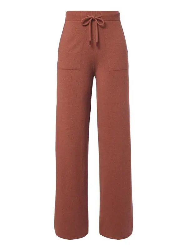 Max Mara Cashmere Wide-leg Pants - Brown