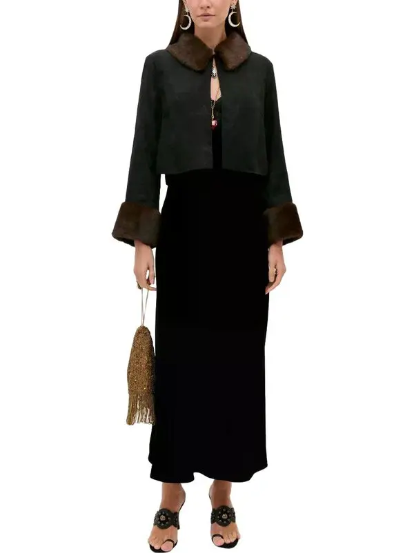Rixo Lysandra Lace-trim Maxi Dress - Black