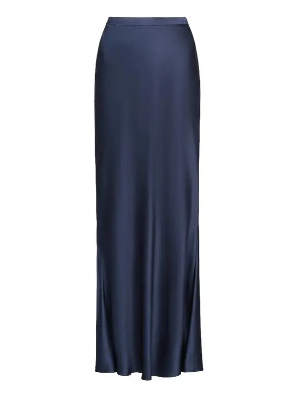 TWP My Endless Love Satin Maxi Skirt - Night Sky