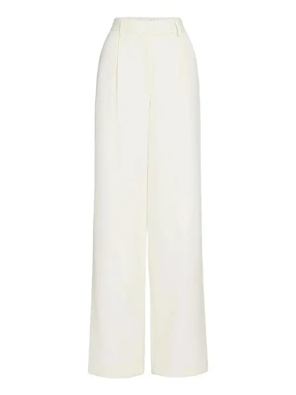 TWP Hudson St. Linen-blend Pants - Bone