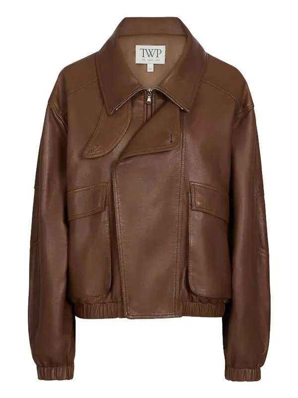TWP Hunter Leather Jacket - Bison