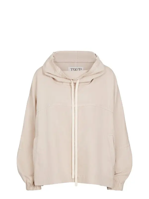 TWP Pull Me Over Seam Hoodie - Bone
