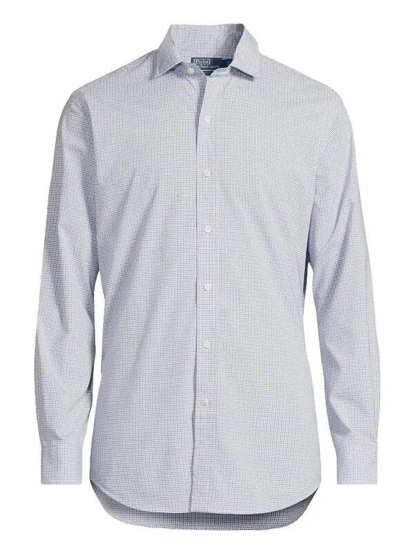 Polo Ralph Lauren Classic-fit Glen Plaid Poplin Shirt - Blue Multi