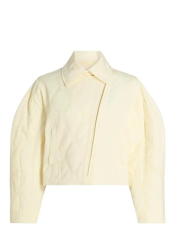 Ulla Johnson Leonie Quilted Suede Jacket - Butter