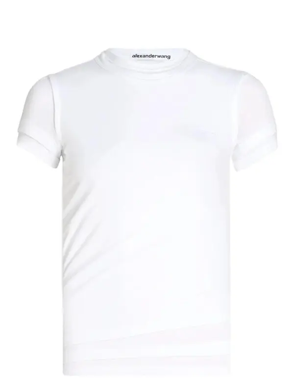 Alexander Wang Layered Cotton T-shirt - White