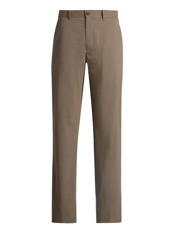Theory Solid Linen-blend Pants - Morel