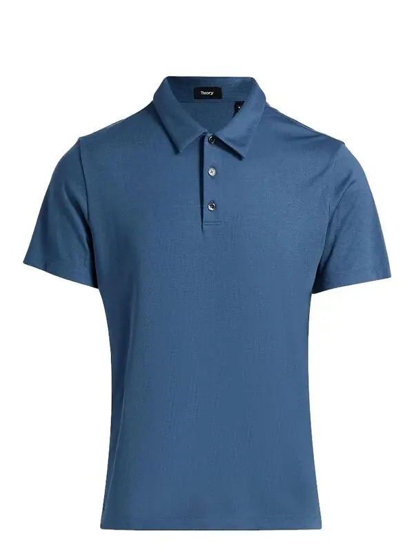Theory Bron Stretch Jersey Polo Shirt - Bering