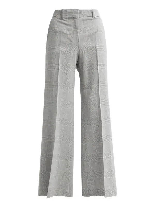 Theory Fluid Flare High-rise Pants - Grey Multi