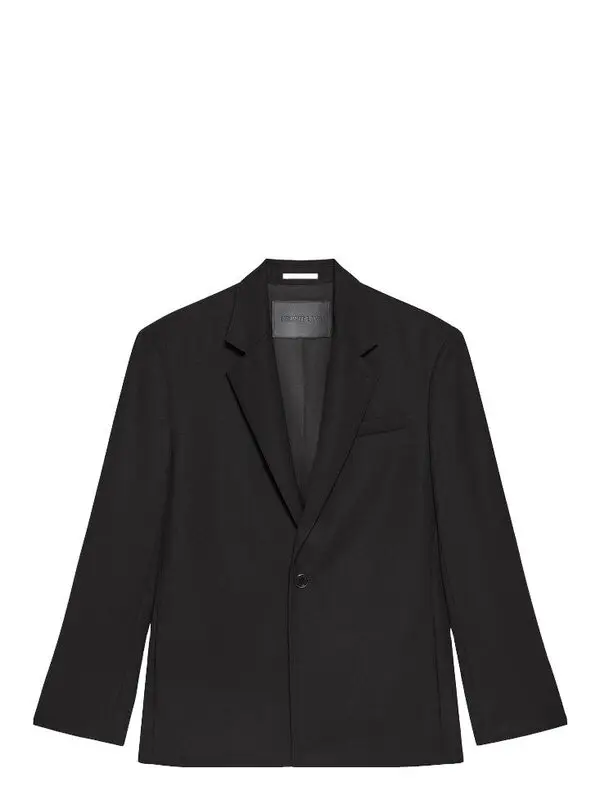 Helmut Lang Wool Gabardine Relaxed-fit Blazer - Black