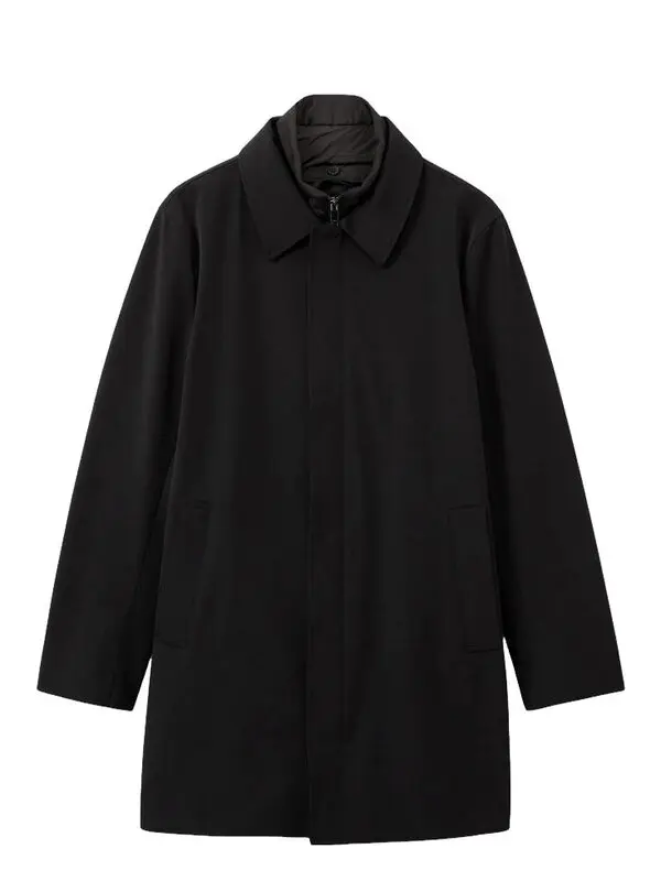 REISS Logan Layered Jacket - Navy