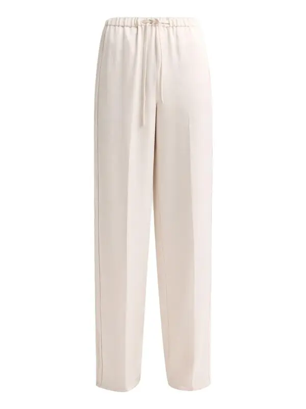 Vince Mid-waist Shine Crepe Pants - Blush Cloud