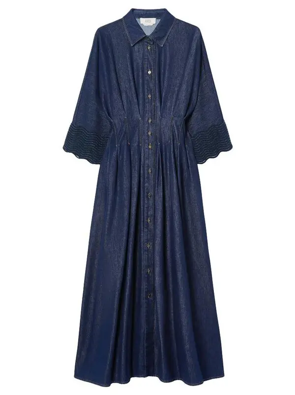 Marina Rinaldi Denim Shirt Dress - Midnight Blue