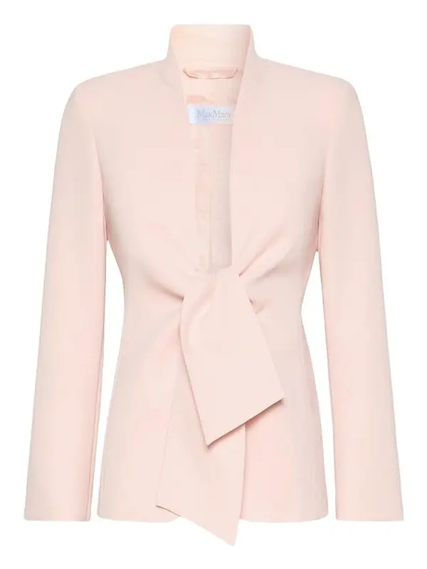 Max Mara Cady Jacket With Sash Detail - Pink