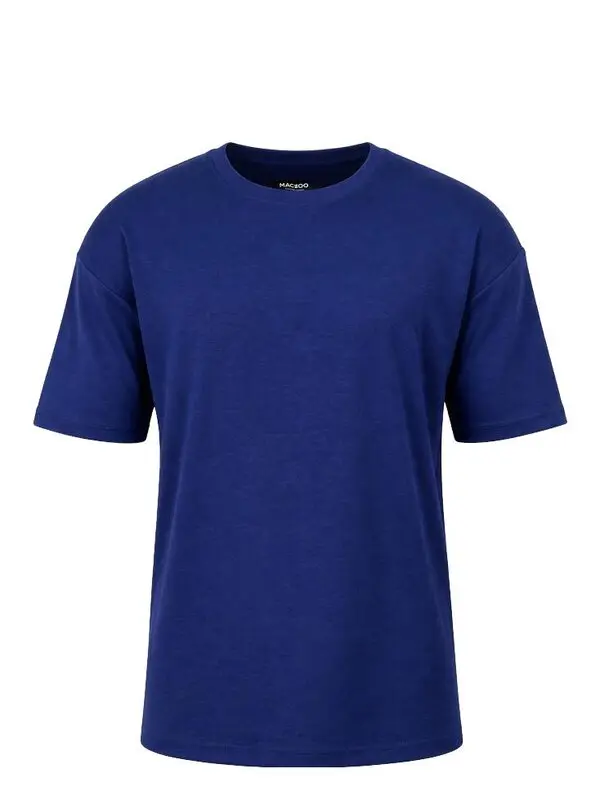 MACEOO Ascension Solid T-shirt - Blue
