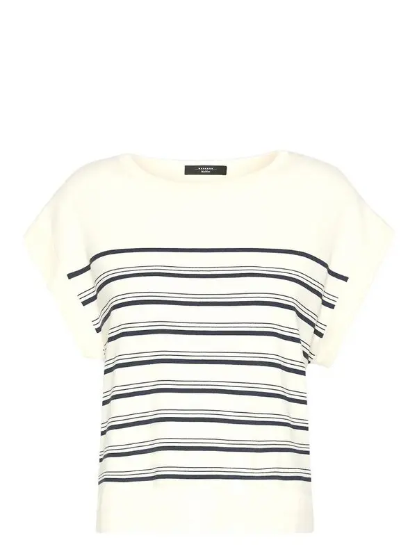Max Mara Short Sleeved Viscose Sweater - Ecru